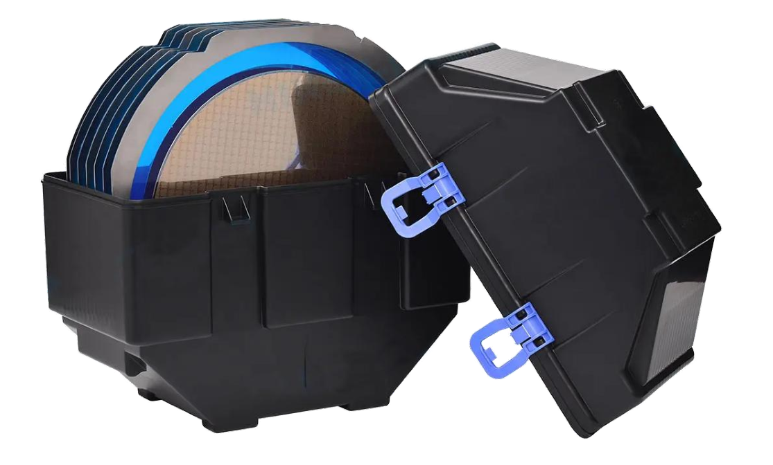 Waffle pack: Cassette de transport verticale pour Wafer 12’’ (300mm)